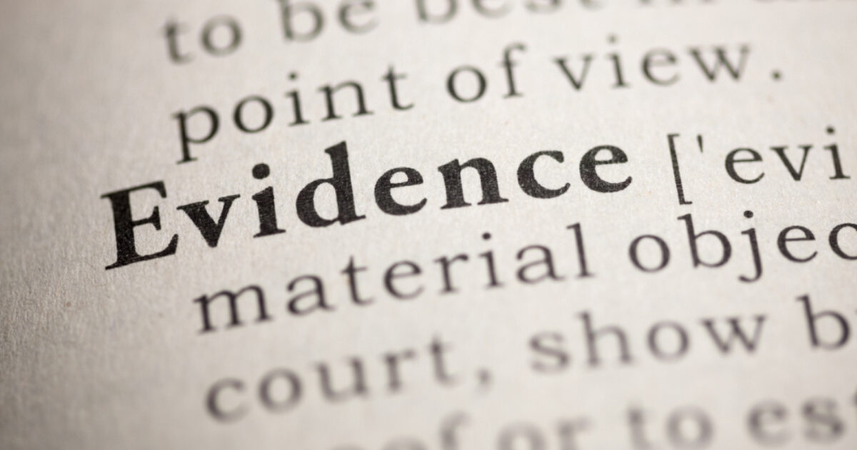 Informing practice with strong evidence