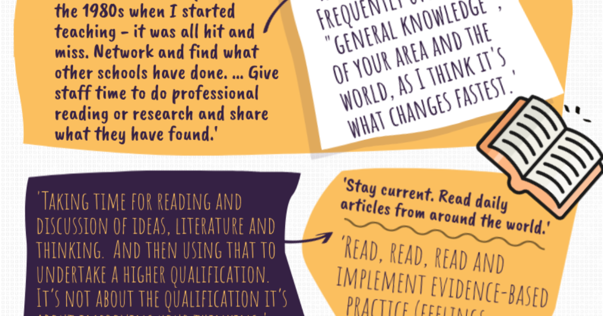 Infographic: From one teacher to another – read, read, read!